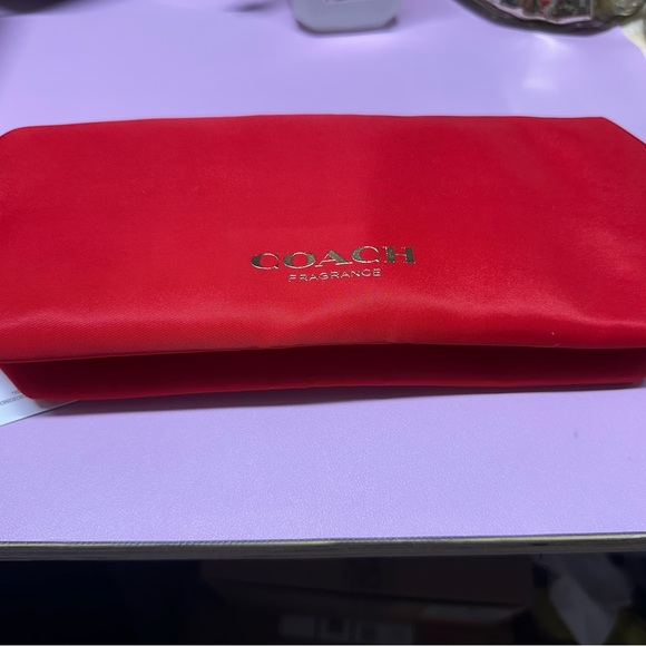 Coach | Bags | Coach Red Fragrance Pouch | Poshmark